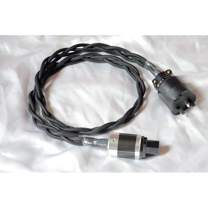Rectangular Pure Cryo OCC Silver Power Cable 4ft UK - Toxic Cables